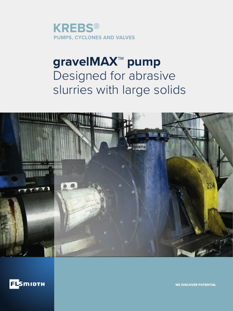 KREBS gravelMAX Dredge Slurry Pump Brochure | PDF | Pump | Bearing ...
