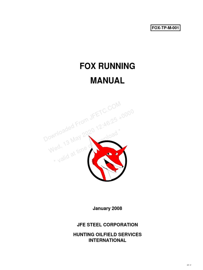 Fox Running Manual: Wed, 13 May 2020 12:46:25 +0000 Valid at Time of ...