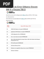 Gilbarco Pump and Dispenser Error Codes Encore 500 Error Codes | PDF ...