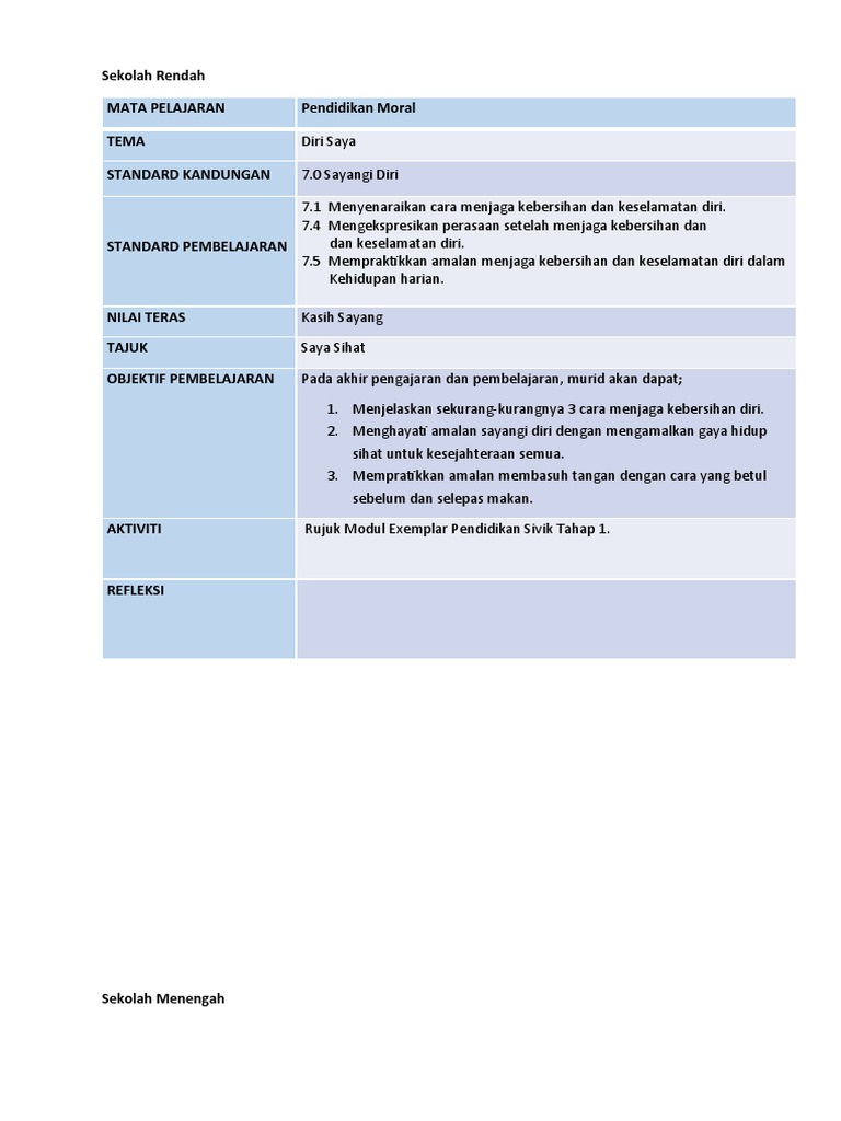 Contoh Strategi PDP Pendidikan Moral | PDF