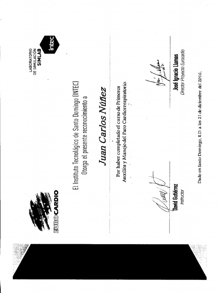 Certificado Intec | PDF