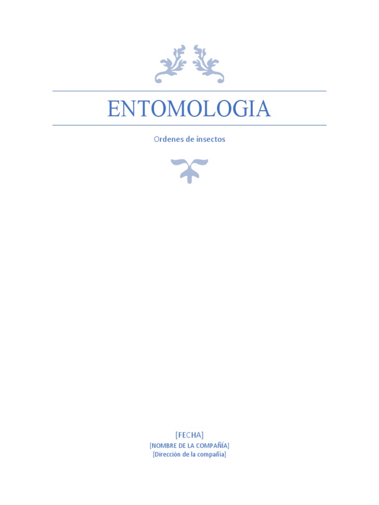 Orden de Insectos | PDF | Insectos | Hexapoda