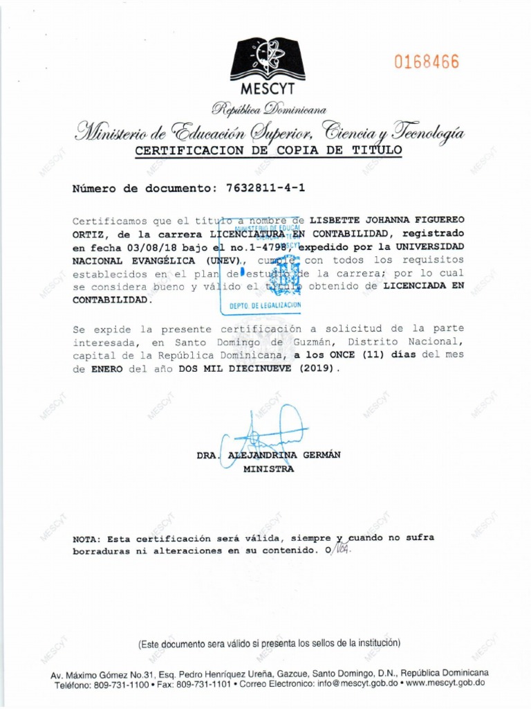 Titulo Lisbette Figuereo PDF | PDF