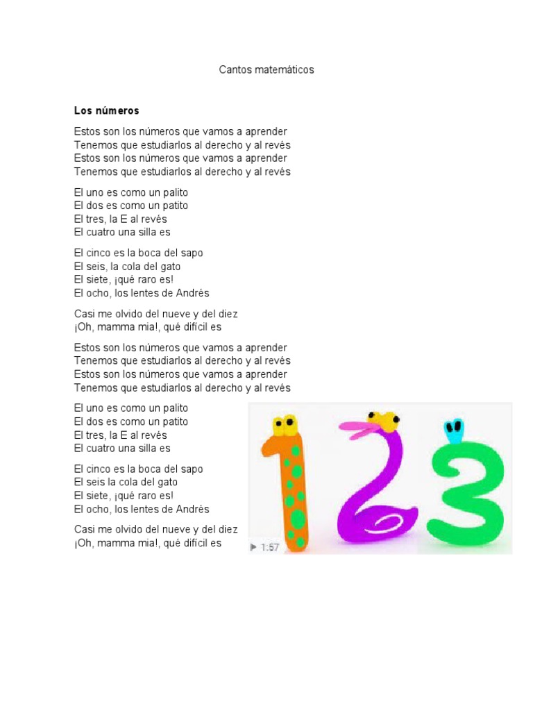 Cantos matemáticos | PDF
