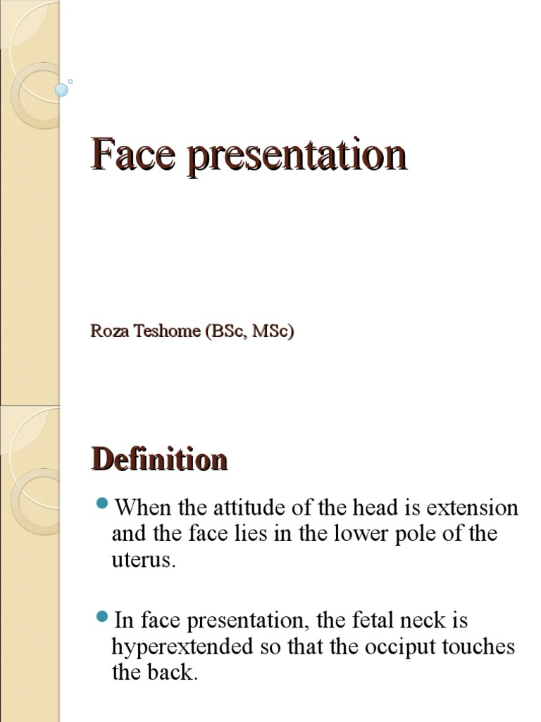 3 Face Presentation | PDF