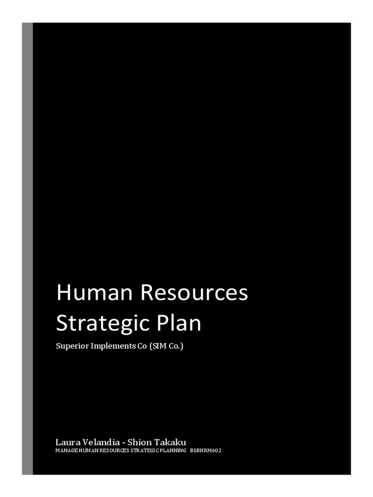 Assessment 2 - Human Resources Strategic Plan PDF | PDF | Human ...
