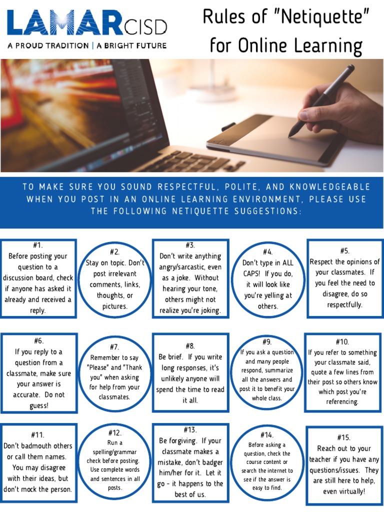 Classroom Rules For Online Learning | PDF | Question | Educational ...