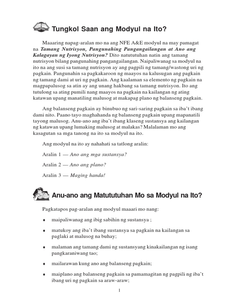 Wastong Pagkain at Maging Malusog | PDF