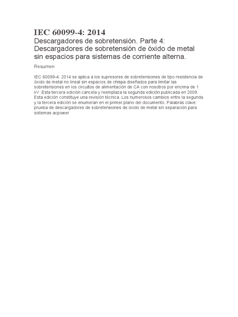 Iec 60099 | PDF