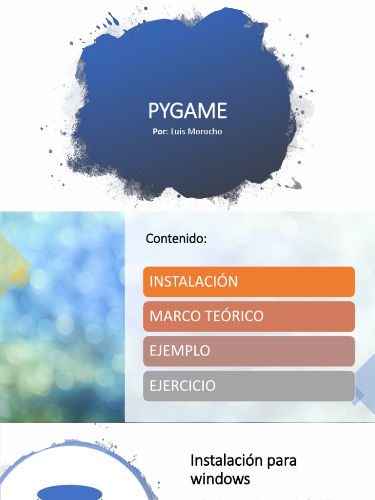 PYGAME | PDF | Ventana (informática) | Informática