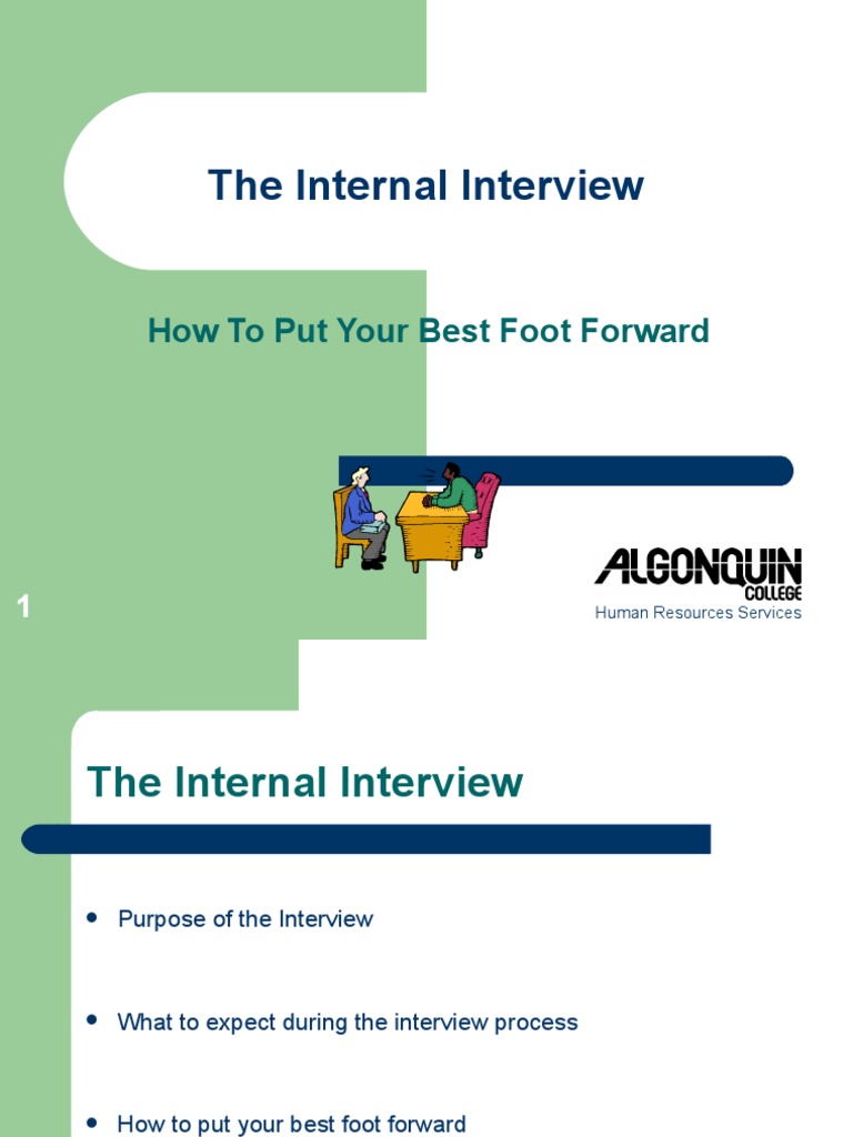 The Internal Interview: How To Put Your Best Foot Forward | PDF ...