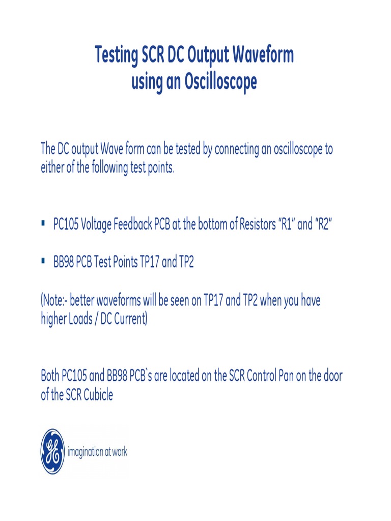 Testing SCR DC Output Waveform | PDF | Resistor | Voltage