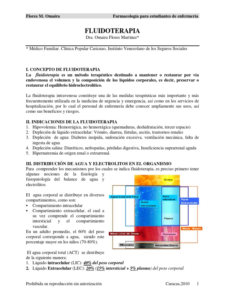10 Fluidoterapia PDF | PDF | Electrólito | Edema