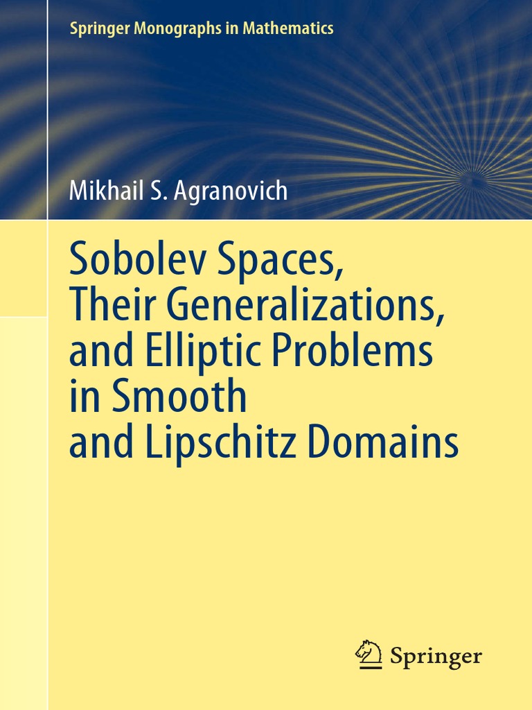 Agranovich M S Sobolev Spaces, Their PDF | PDF | Distribution (Mathematics) | Function (Mathematics)