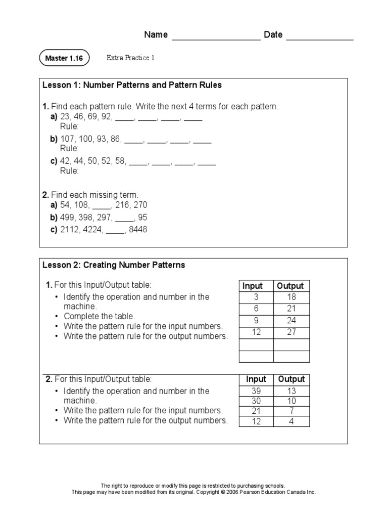 Grade 5 Math Unit 1 Extra Practice 2013 | PDF | Applied Mathematics | Computing
