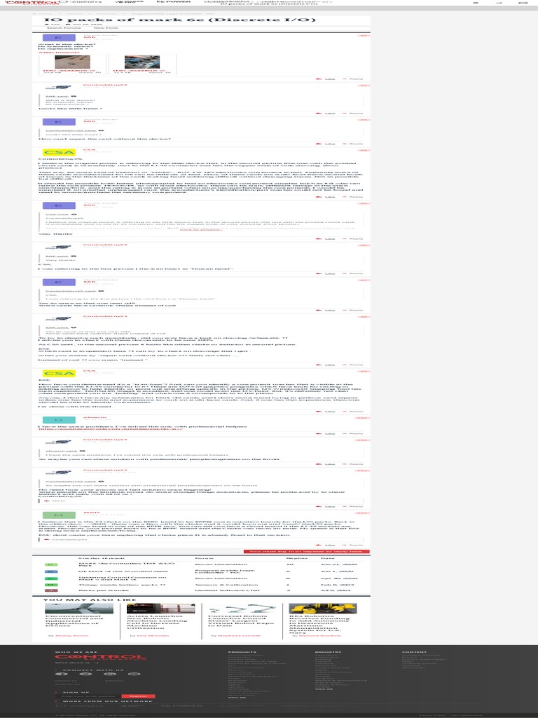 IO Packs of Mark 6e (Discrete I - O) - Automation & Control Engineering ...