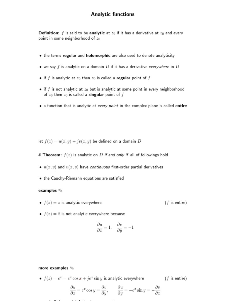 SyT Semana04v1-1 | PDF | Analytic Function | Function (Mathematics)