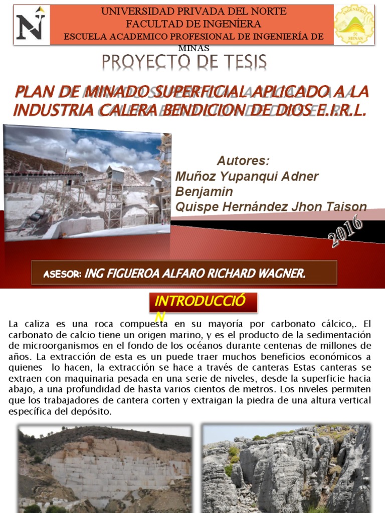 Plan de Minado Superficial | PDF | Minería | Ciencias de la Tierra