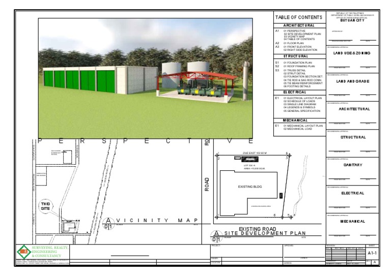 P E R S P E C T I V E: Vicinity Map Site Development Plan | PDF | Civil ...