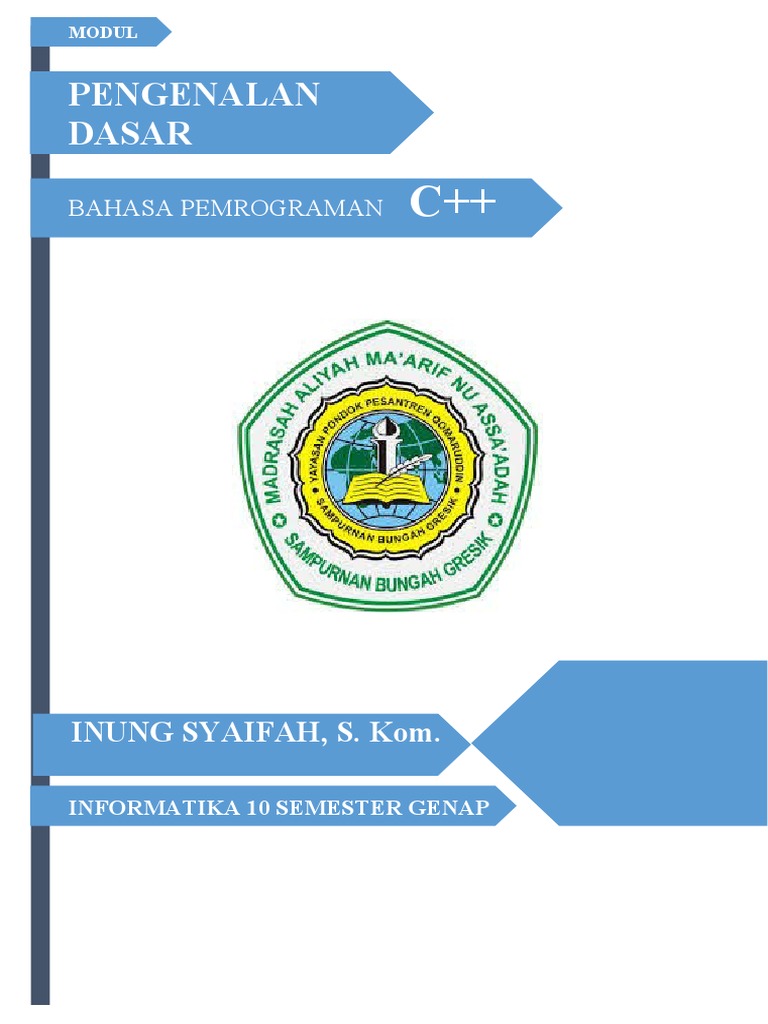 Modul Pengenalan Dasar Bahasa Pemrograman C++ | PDF