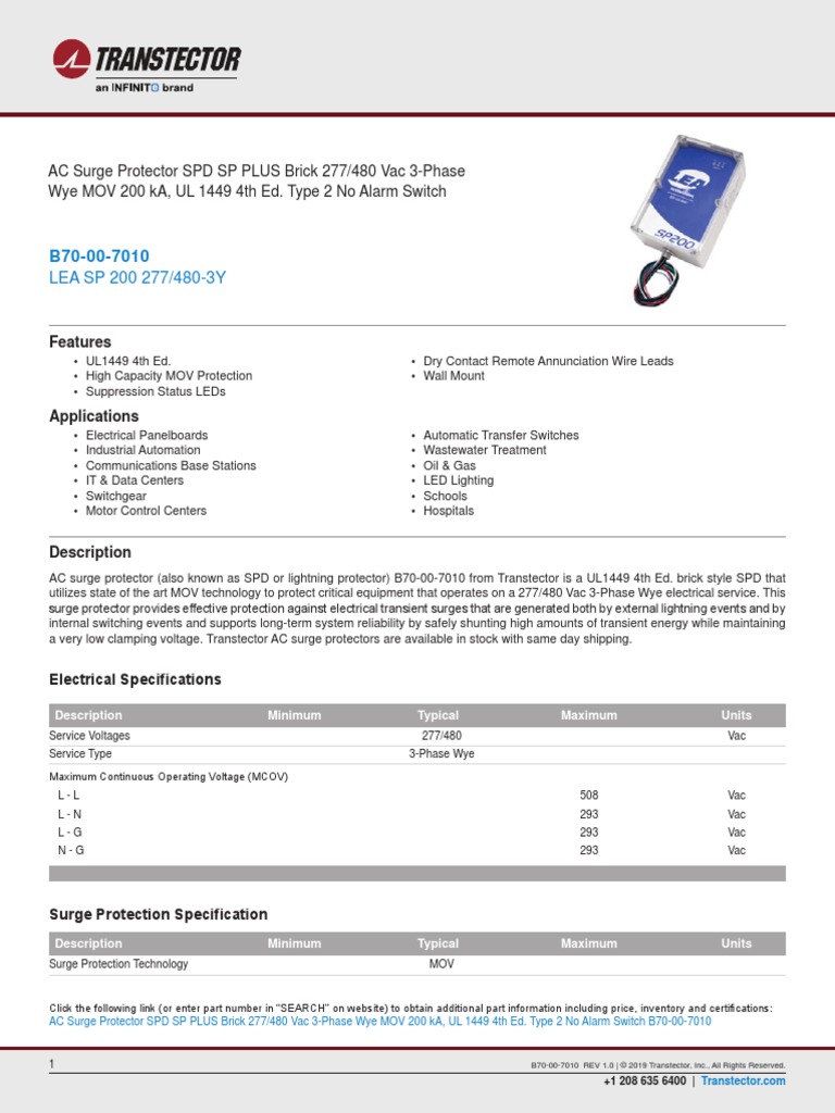 B70-00-7010 Datasheets US | PDF | Power Engineering | Force