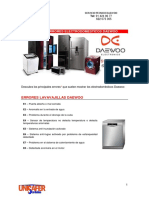 Manual de Usuario Mabe Aqua Saver LMH20589ZWGG Códigos de Falla | PDF