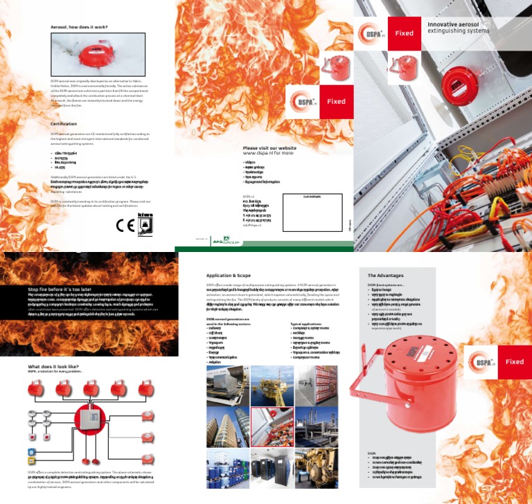 DSPA Aerosol Fire Suppression Systems | PDF | Aerosol | Fires