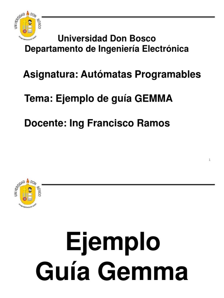 Clase APR111-Ejemplo de Guia GEMMA | PDF