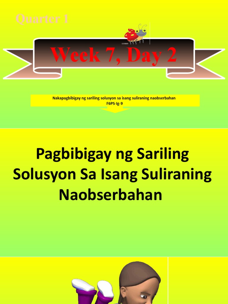Quarter 1: Week 7, Day 2 | PDF
