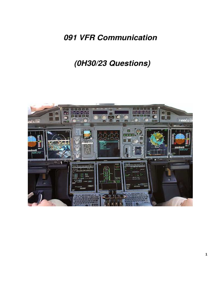 091 VFR Communication BRISTOL | PDF | Transponder (Aeronautics) | Aviation