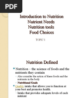(Notes) - Nutrition Tools, Standard, & Guidelines | PDF | Nutrients | Foods
