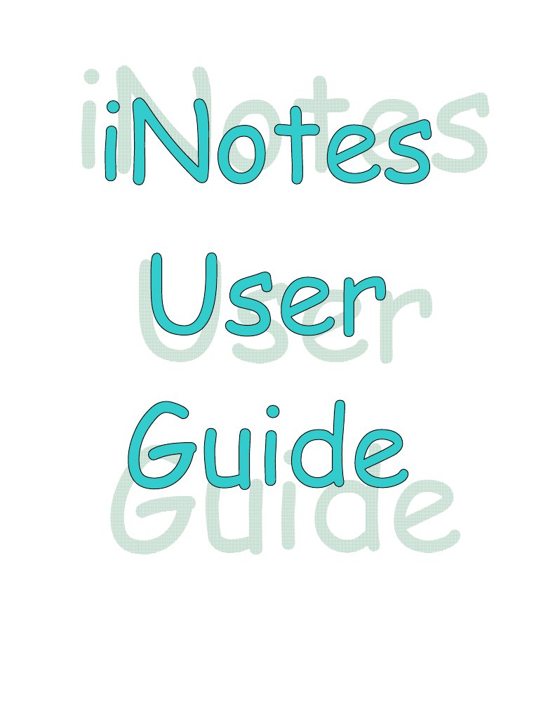 Inotes User Guide | PDF | World Wide Web | Internet & Web