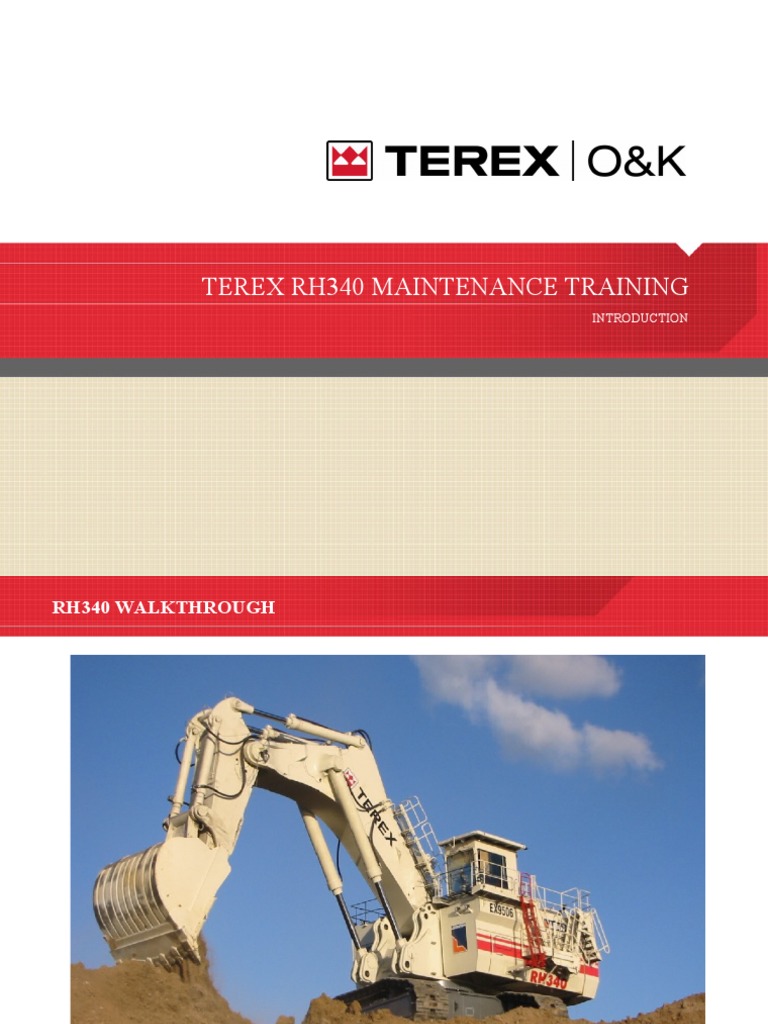 Terex Rh340 Maintenance Training | PDF | Screw | Machines