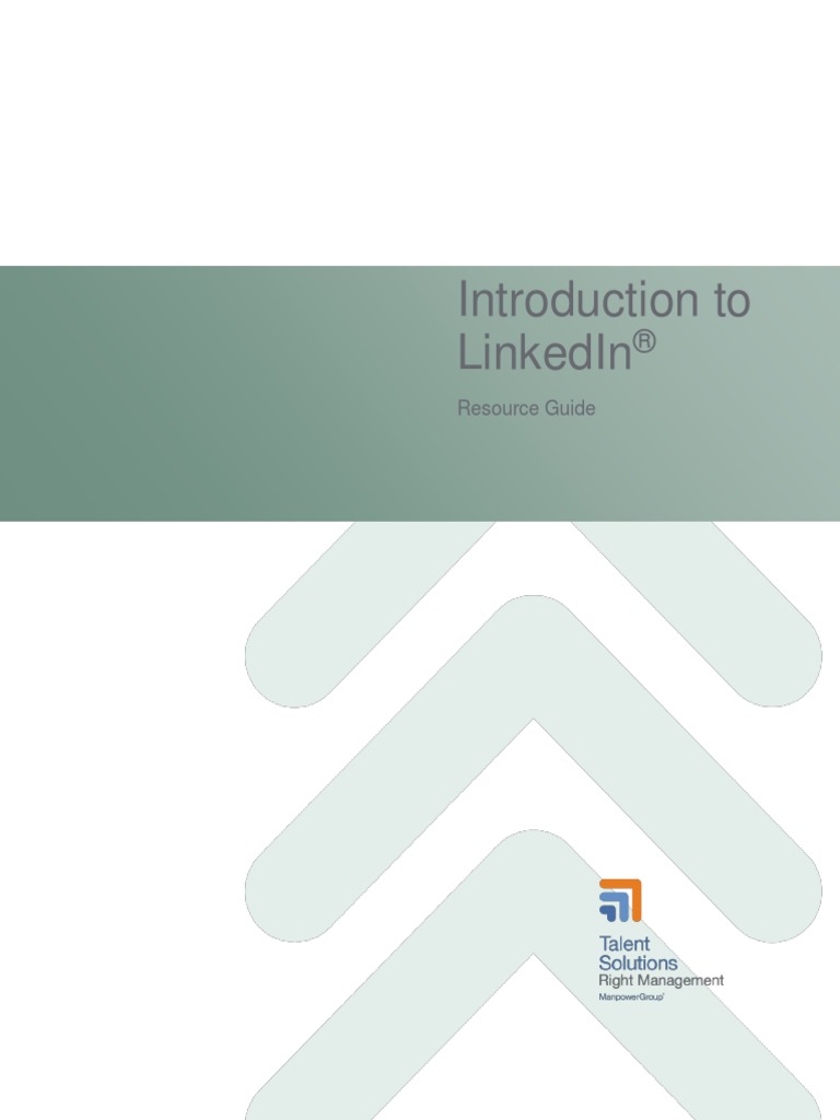 Introduction To Linkedin: Resource Guide | PDF | Linked In | Internet ...