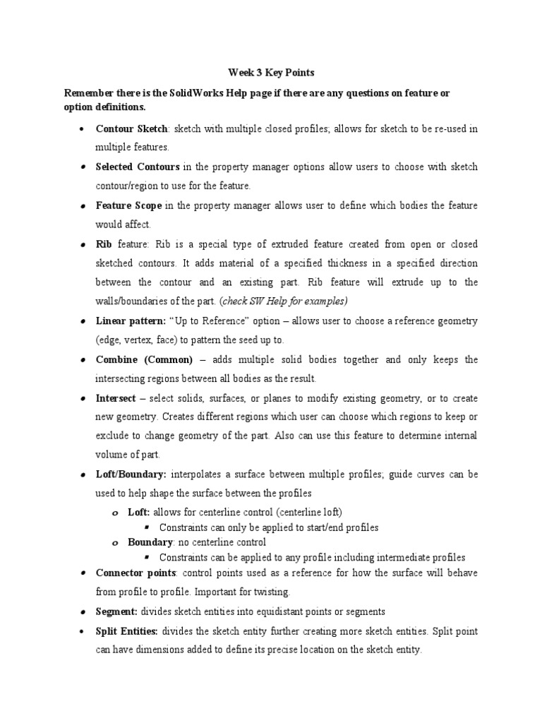 Week 3 Key Points PDF