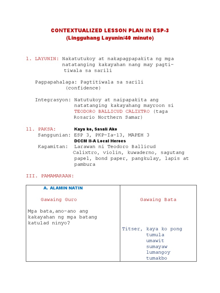 1-A Contextualized LP in Esp-9 | PDF