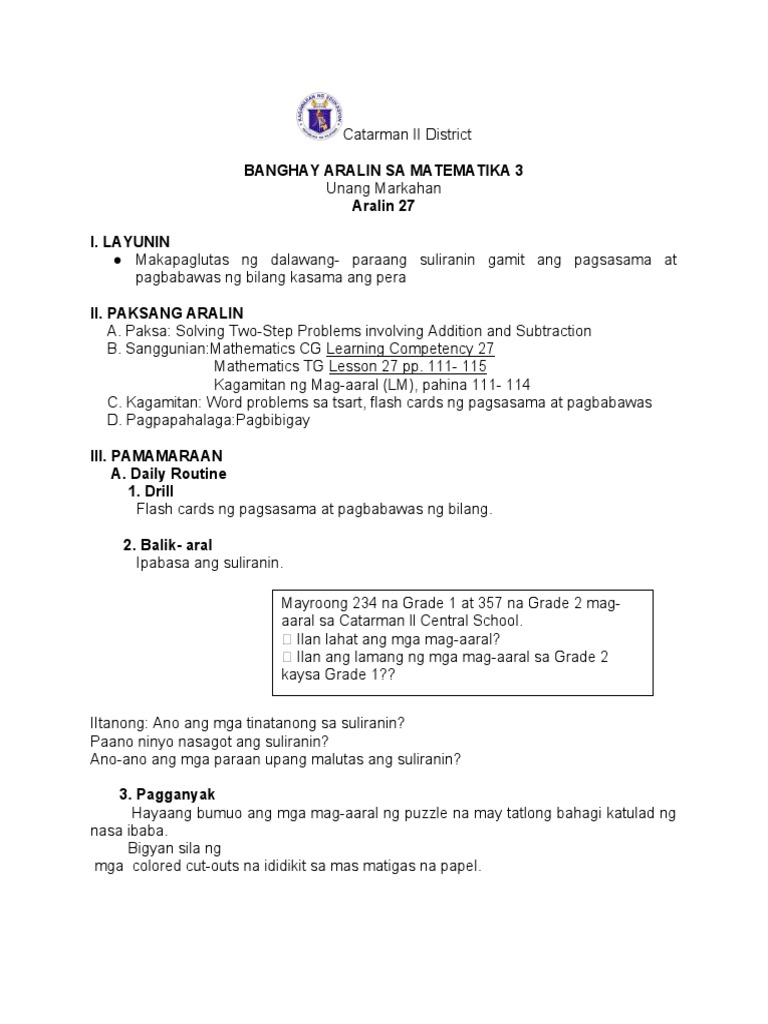 1-B Contextualized LP in Math 3 | PDF