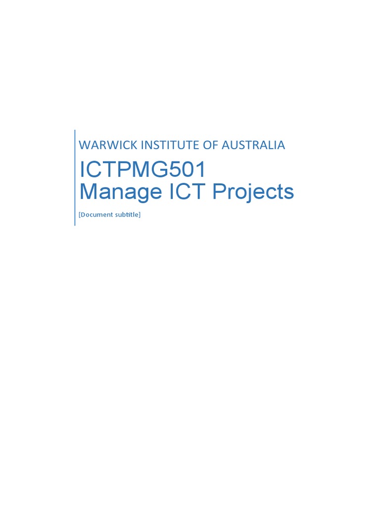Assessment 3 - Ictpmg501 | PDF | Project Management | Business