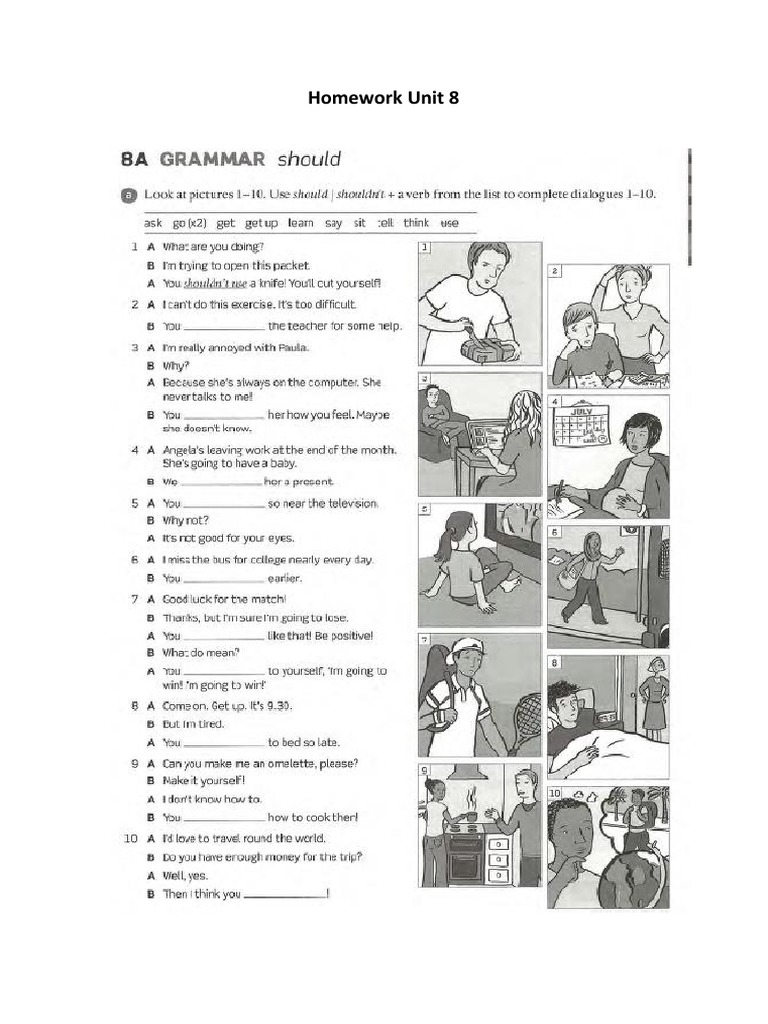 Homework Unit 8 | PDF