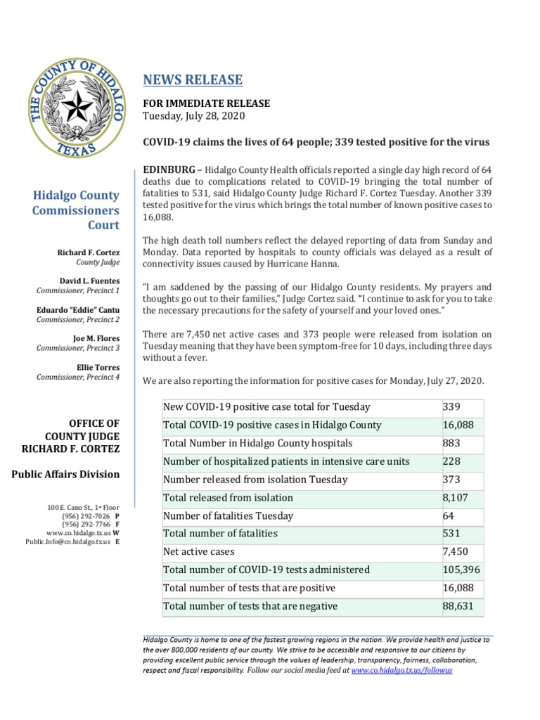 COVID-19 Claims The Lives of 64 People - 339 Tested Positive For The ...