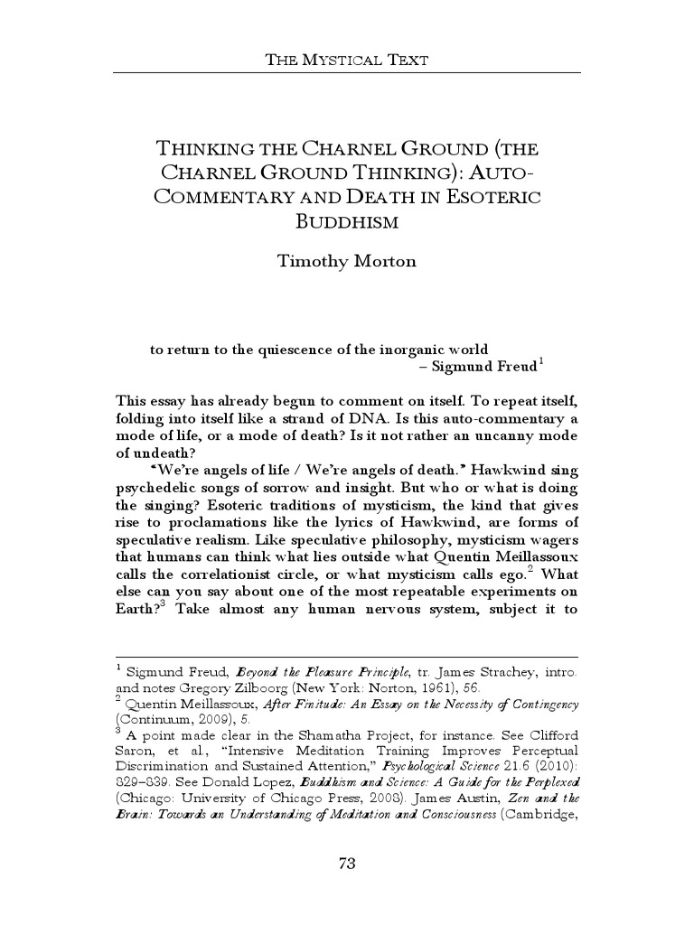 Thinking The Charnel Ground The Charnel PDF | PDF | Vajrayana | Dzogchen