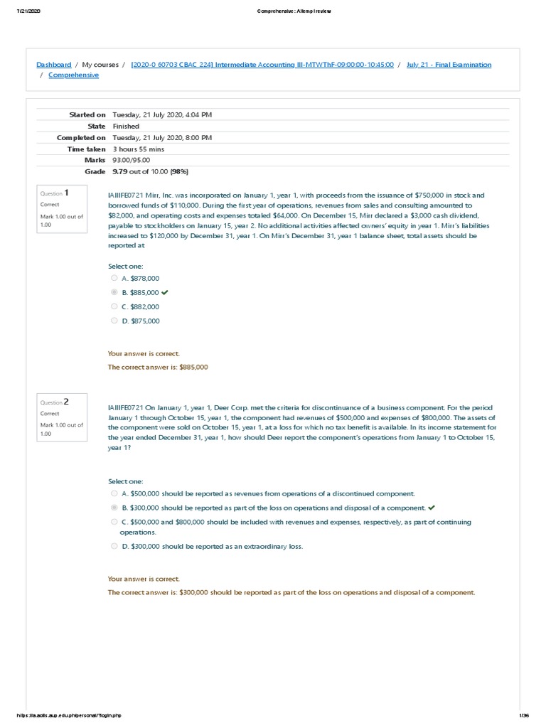 Ia3 Finals PDF | PDF | Income Statement | Revenue