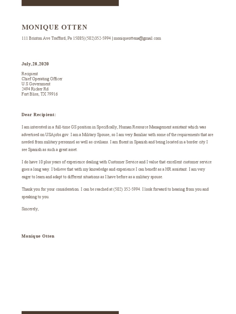 Sla Cover Letter | PDF | Career & Growth