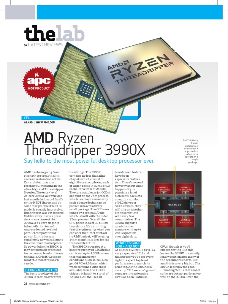 AMD Ryzen Threadripper 3990X: Say Hello To The Most Powerful Desktop ...