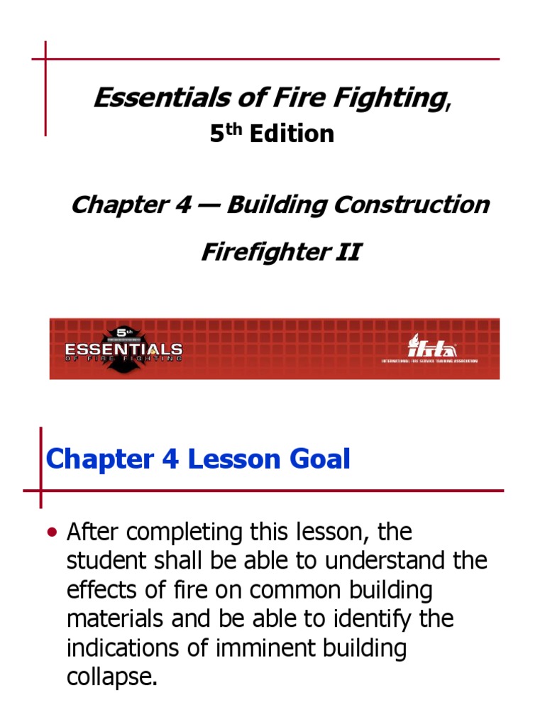 Chapter 04-II Building Construction | PDF | Firefighter | Fires