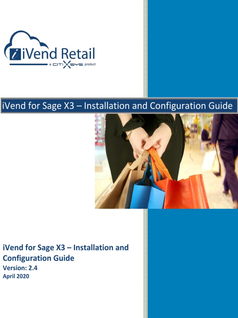 Ivend For Sage X3 - Installation and Configuration Manual - V2.4 | PDF | Receipt | Taxes