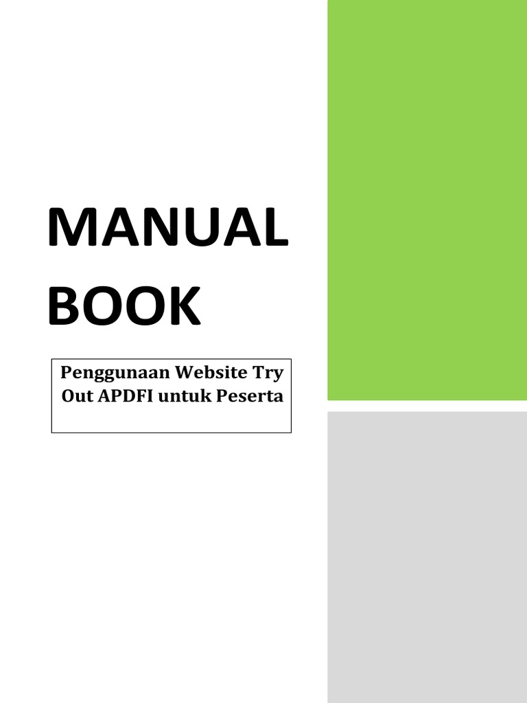 Manual Book Penggunaan Website Untuk Peserta PDF | PDF