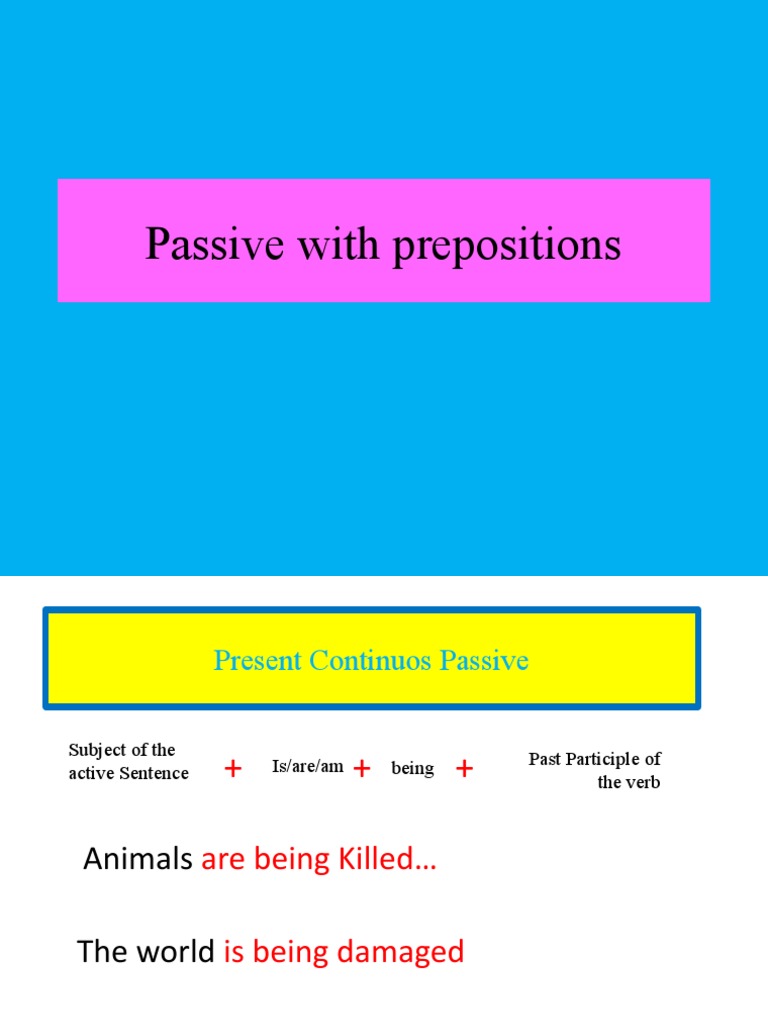 Passive Voice with Prepositions Explained | PDF
