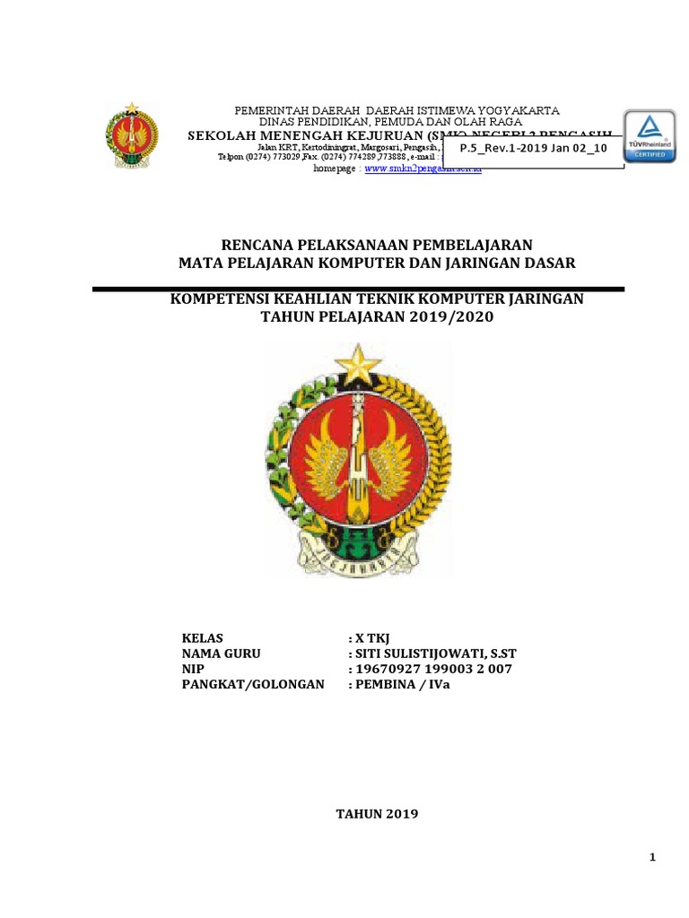 TKJ-RPP Komputer Dan Jaringan Dasar | PDF