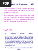 Computation of Allocable Surplus and Bonus | PDF | Income Tax | Expense